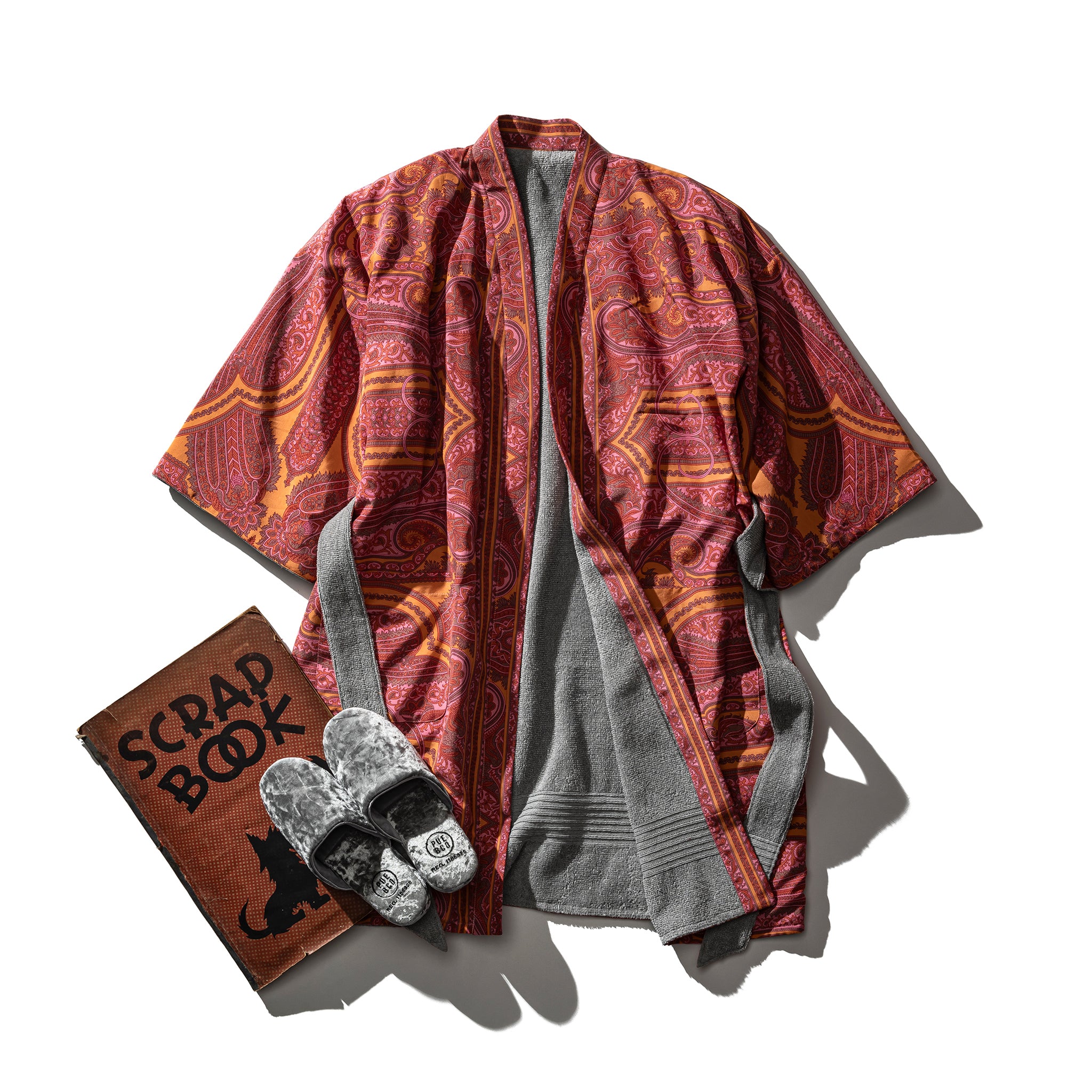 PRINTED REVERSIBLE BATHROBE / Paisley – PUEBCO ONLINE STORE