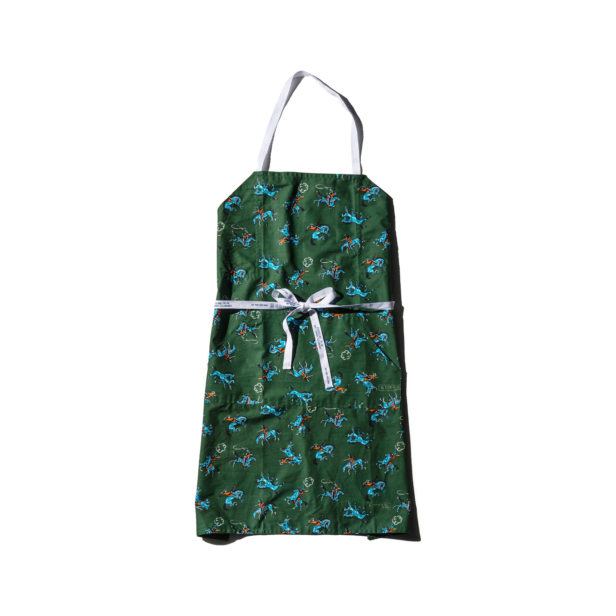 HAND PRINTED APRON / Cowboy – PUEBCO ONLINE STORE