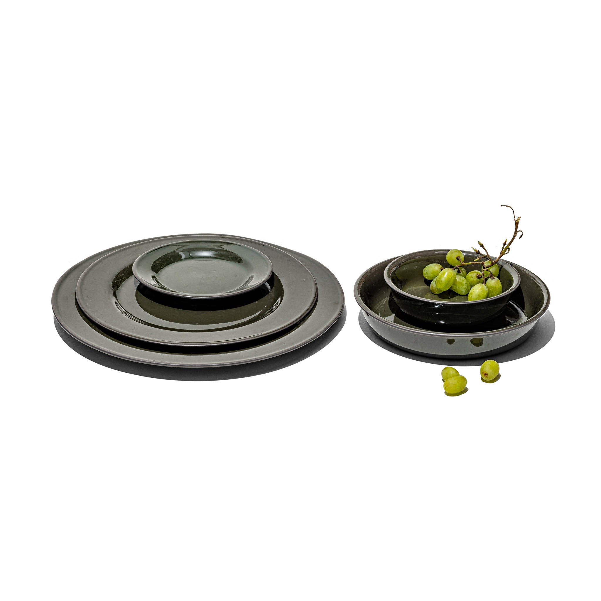 FOREST GREEN DINNERWARE Plate / ø33 – PUEBCO ONLINE STORE